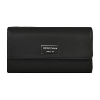 Emporio Armani Leder Geldb&ouml;rse - - Accessories - Damen - Schwarzk - ONE SIZE