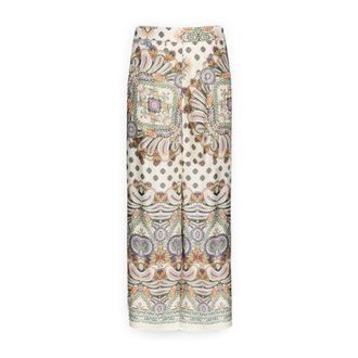 Elena Miro Bedruckte Satin Palazzo-Hose - - Trousers - Damen - Mehrfarbig - M