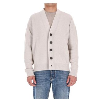 Drumohr Cardigan a costine in puro cashmere - - Knitwear - Herren - Beige - L