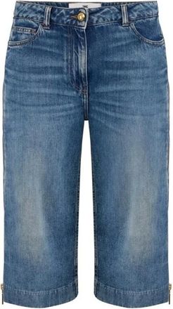 Elisabetta Franchi Femme, Shorts, Bleu, Taille: W27 Bermuda en jean avec zip