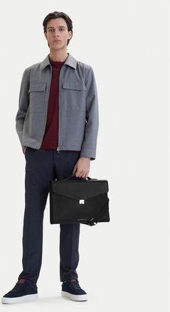 Tommy Hilfiger Aktenmappe Th Business Leather Computer Bag AM0AM14163 Schwarz