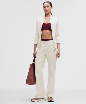 lululemon Define Trainingshose mit mittelhohem Bund Luon f&uuml;r Frauen - Gr&ouml;&szlig;e 2XS in Light Ivory