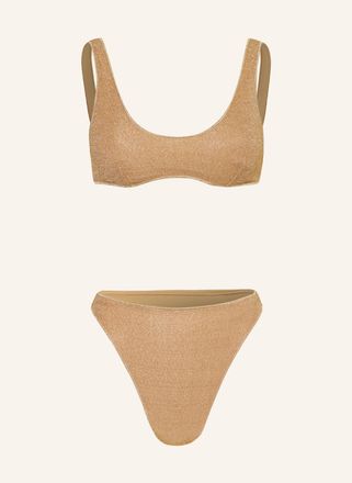 Os&eacute;ree Bustier-Bikini Lumiere Sporty Mit Glitzergarn gold