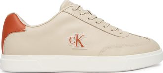 Calvin Klein Sneakers Calvin Klein Low Prof Cupsole Emb Lth HM0HM02124 Beige