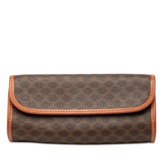 Celine Pre-owned Canvas Clutch - - Pre-owned - Damen - Braun - ONE SIZE