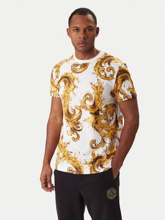 Versace Jeans Couture T-Shirt 80GAH6S0 JS543 Wei&szlig; Regular Fit