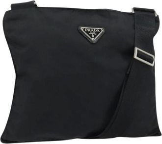 Prada unisex, Pre-owned, Noir, Taille: ONE Size Sac bandouli&egrave;re en nylon vintage Pre-owned