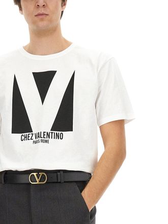 Valentino Logo Print T-Shirt - White