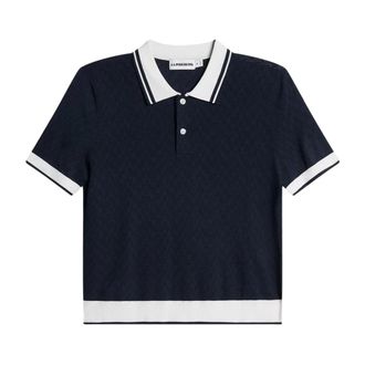 J.Lindeberg Homme, Tops, Bleu, Taille: S Polly Pointelle Polo