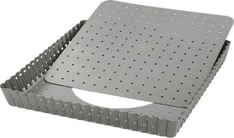 RBV BIRKMANN Birkmann, Tarteform - Grau - 21 x 21 cm - Karbonstahl - Antihaftbeschichtung