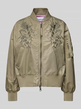 BLONDE No.8 Bomberjacke mit Motiv-Stitching