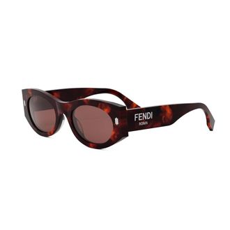 Fendi Stylische Brillen mit breiten Logo-B&uuml;geln - - Accessories - Damen - Braun - ONE SIZE