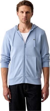 Lacoste SweaT-shirt &agrave; capuche zipp&eacute; - Homme - Sweatshirts et sweats &agrave; capuche - Bleu - Taille: S