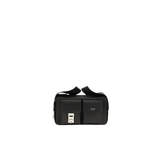 Ferragamo Sac port&eacute; &eacute;paule Gancini en cuir - Homme - Sacs - Noir - Taille: ONE Size
