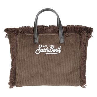 MC2 Saint Barth Vanity Mini Corduroy kleine Tasche mit Riemen - - Bags - Damen - Braun - ONE SIZE