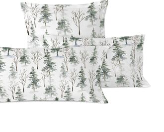 Hf Living Mystical Winter Kissenbezug, mehrfarbig, 60 x 70 cm, 100% Baumwolle, Qualität 150