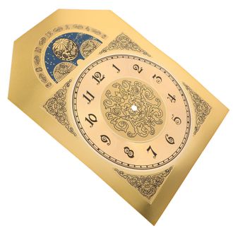 Aboofan Metallenes Selbstgemacht Zifferblatt 40 X 30cm f&uuml;r Quarzwanduhren mit Arabischen Zahlen Ersatzteil f&uuml;r Wanduhr Reparatur Kompatibel f&uuml;r Wohnzimmer und