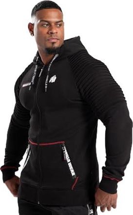 Gorilla Wear Georgia Zipped Hoodie - Black - XL