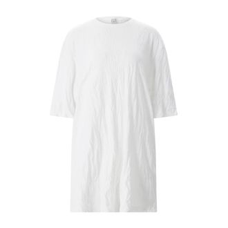 Toteme Relaxed Tee Kleid - - Dresses - Damen - Wei&szlig; - XS