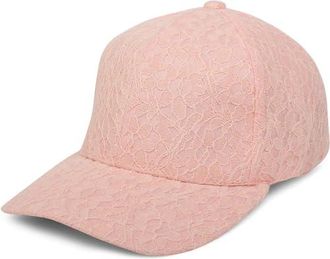 styleBREAKER Casquette de Baseball pour Femmes avec Dentelle intégrale, Casquette à 6 Panneaux Unie, Casquette avec Fermeture Auto-agrippante réglable 04023052, Co