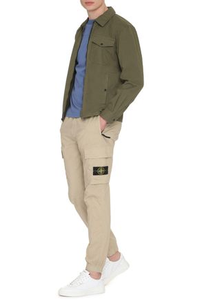 Woolrich Mens Green Cotton Overshirt Shirt