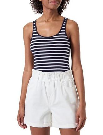 Vero Moda Vmmaxi My Soft D&eacute;bardeur Stripe JRS Top, Bleu, XXL Femme