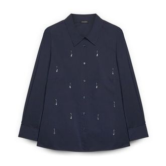 Fiorella Rubino Damen, Blusen & Hemden, Blau, 6XLGr&ouml;&szlig;e