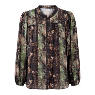2-Biz Lina Blouse - Femme - Blouses et Chemises - Brun - Taille: 40 FR