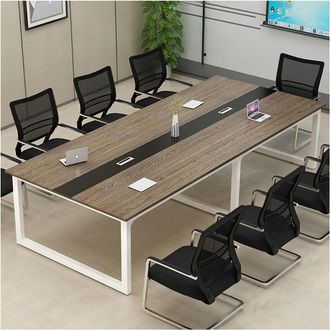 Generic Gro&szlig;er B&uuml;ro-Besprechungstisch, Konferenztisch for 10 Personen, for 8-12 Personen, Metallgestell, verschlei&szlig;fest, geeignet for Gruppenbesprechungen(H,1