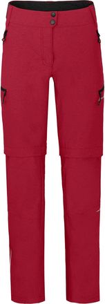 Bergson Vina Zipp-Off | Damen Radhose (mit gepolsterter Innenhose), robust, elastisch, Chili Pepper [129], 50 - Damen