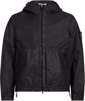 Stone Island Veste oversize col montant &agrave; capuche