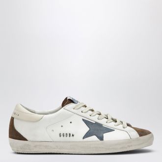 Golden Goose Super-Star Sneaker in Wei&szlig;/Braun/Denimblau/Creme