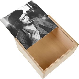Fabulous Box aus Holz - Che Guevara Cuba Communismus 1959 Cigar Historische Figur (11 x 11 x 3,5 cm)