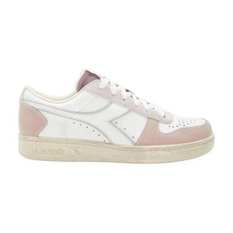 Diadora Ikone Niedriger Sneaker Graues Leder - - Shoes - Damen - Grau - 36 EU
