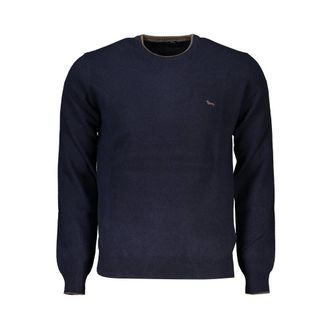 Harmont & Blaine Homme, Pulls, Bleu, Taille: 2XL Pull Sophistiqu&eacute; Col Rond M&eacute;lange Cachemire