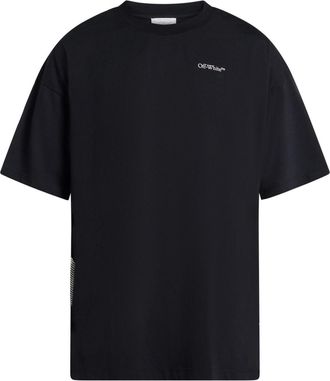 Off-white T-Shirt mit 3D-Logo - Schwarz