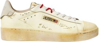 Autry Homme, Chaussures, Blanc, Taille: 43 EU Dallas Low Super Vintage