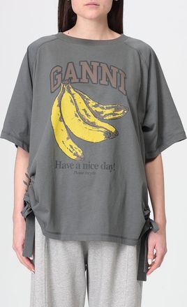 Ganni T-Shirt GANNI Damen Farbe Grau