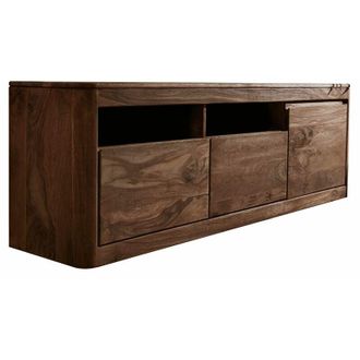 Massivmoebel24 TV-Board Sheesham 178x40x58 smoked cherry gebeizt toronto 120