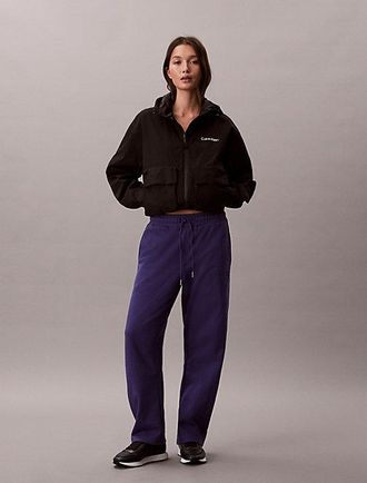 Calvin Klein Pantalon de jogging &agrave; jambes droites en tissu &eacute;ponge de coton