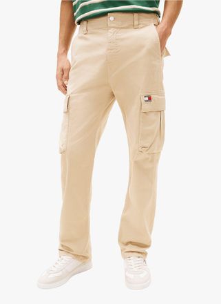 Tommy Hilfiger Pantalon cargo droit en coton m&eacute;lang&eacute;