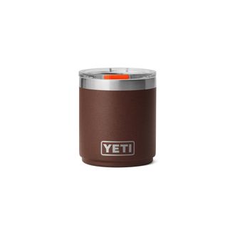Yeti Rambler Lowball 2.0 Stapelbarer Lowball 2.0, vakuumisoliert, Edelstahl mit MagSlider-Deckel, Wetlands Brown