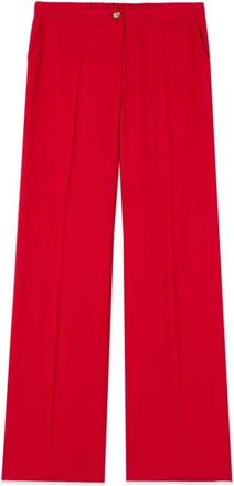Oltre Femme, Pantalons, Rouge, Taille: 42 FR Viscose Blend Palazzo Pants