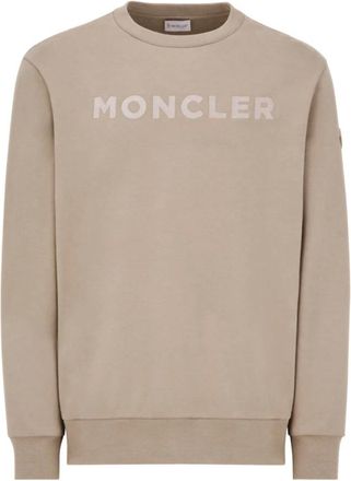 Moncler SweaT-shirt avec logo lettrage - Homme - Sweatshirts et sweats &agrave; capuche - Brun - Taille: 2XL