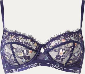 Lounge Soutien-gorge Imprim&eacute; Entice - Bleu Marine Floral - 80 / DD