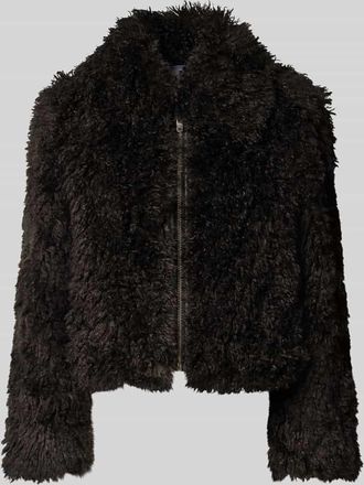 Stand Studio Jacke aus Teddyfell mit Rei&szlig;verschluss