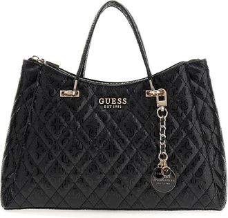 Guess Handtasche Schultertasche Isemay Girlfriend Shoulder Satchel Black schwarz
