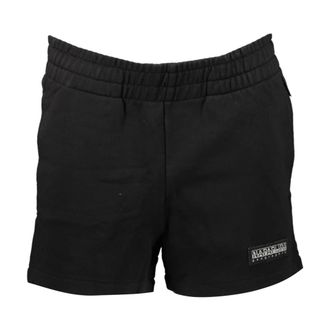 Napapijri Schwarze Damen-Shorts mit elastischem Bund - - Shorts - Damen - Schwarzk - XS