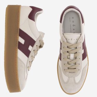 Hogan Womens Sneakers H698 Multicolour Leather Trainers