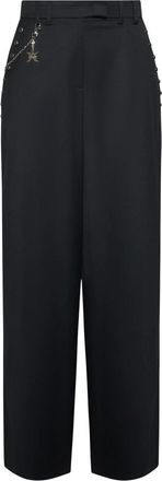 John Richmond Femme, Pantalons, Noir, Taille: 36 FR Pantalon &agrave; Jambes Droites